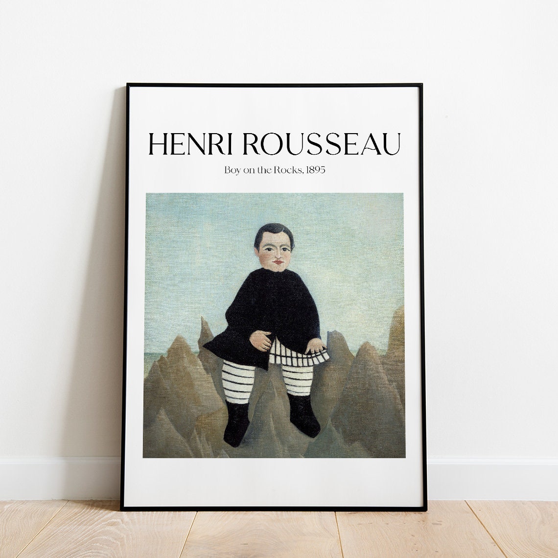 Henri Rousseau Boy on the Rocks Printable Wall Art - Etsy