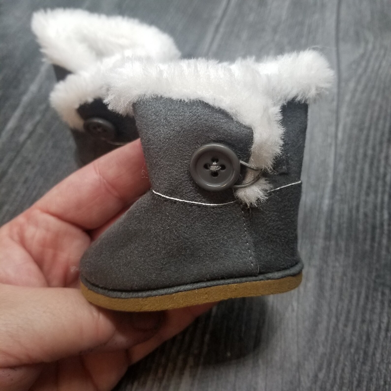 Suede Style Gray Gnome Bootie Gnome Accessories DIY Gnome | Etsy