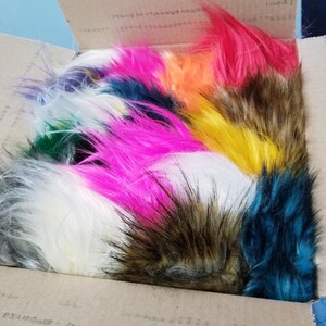 3 Lbs. Random Faux Fur Colors Textures and Lengths - Mystery Box - FREE ...