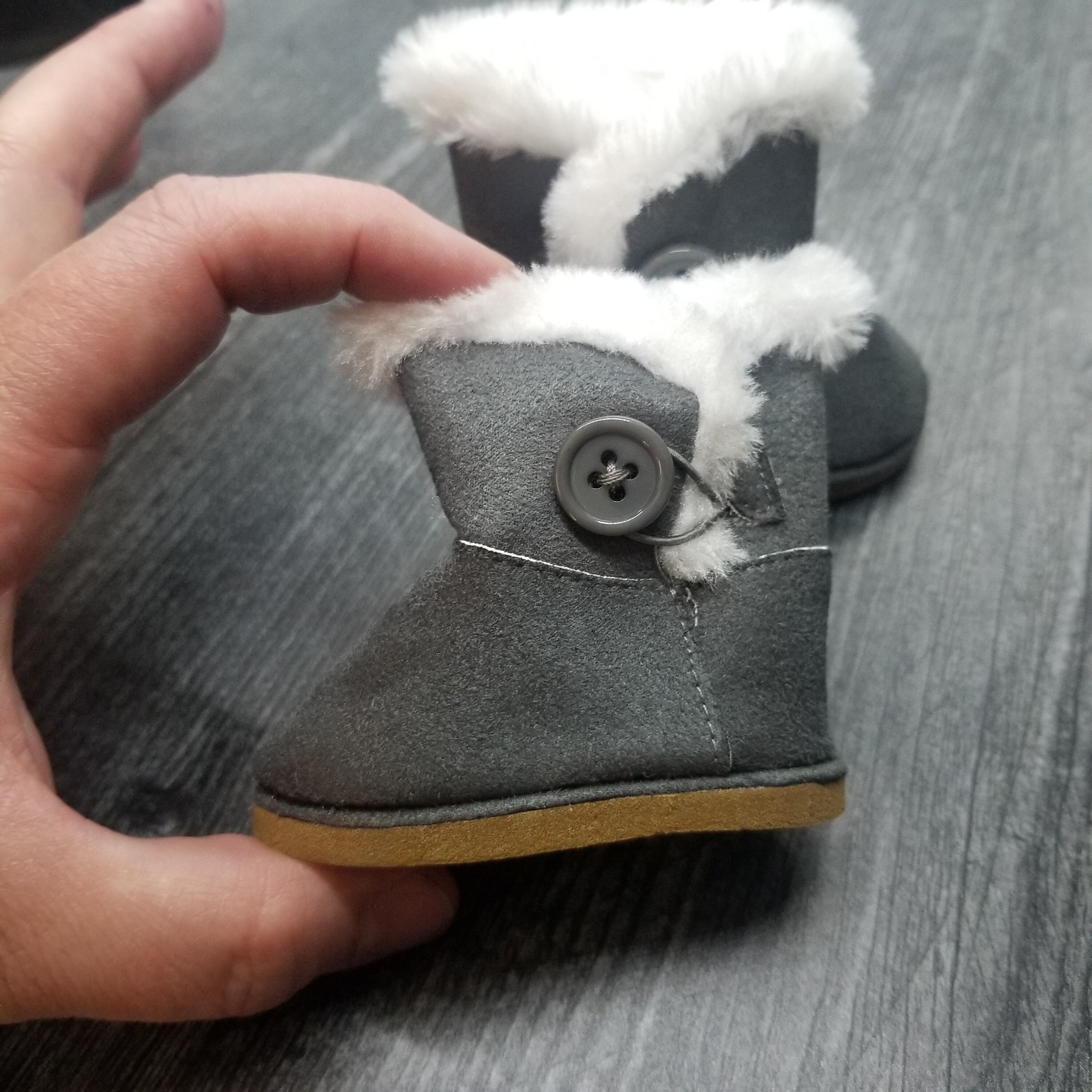 Suede Style Gray Gnome Bootie Gnome Accessories DIY Gnome | Etsy