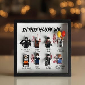 In This House We… Horror Gift Frame |handmade|halloween Scary Movie ...