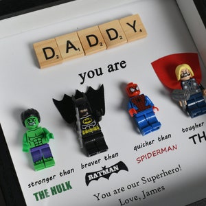 Personalized Father's Day Photo Frame, You Are My Superhero, Gift for ...