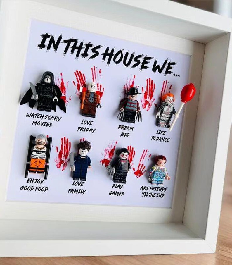 In This House We Horror Gift Frame handmadehalloween Scary Movie ...