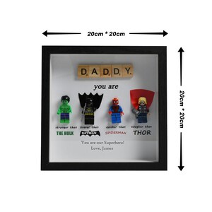 Personalized Father's Day Photo Frame, You Are My Superhero, Gift for ...