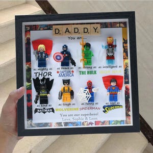 Personalized Father's Day Photo Frame, You Are My Superhero, Gift for ...