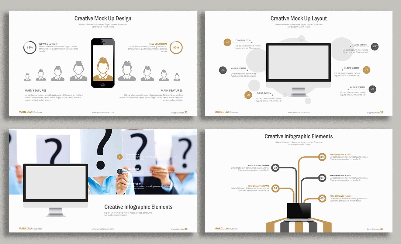 Moderne und kreative Stil PowerPoint Präsentation Vorlage | Etsy