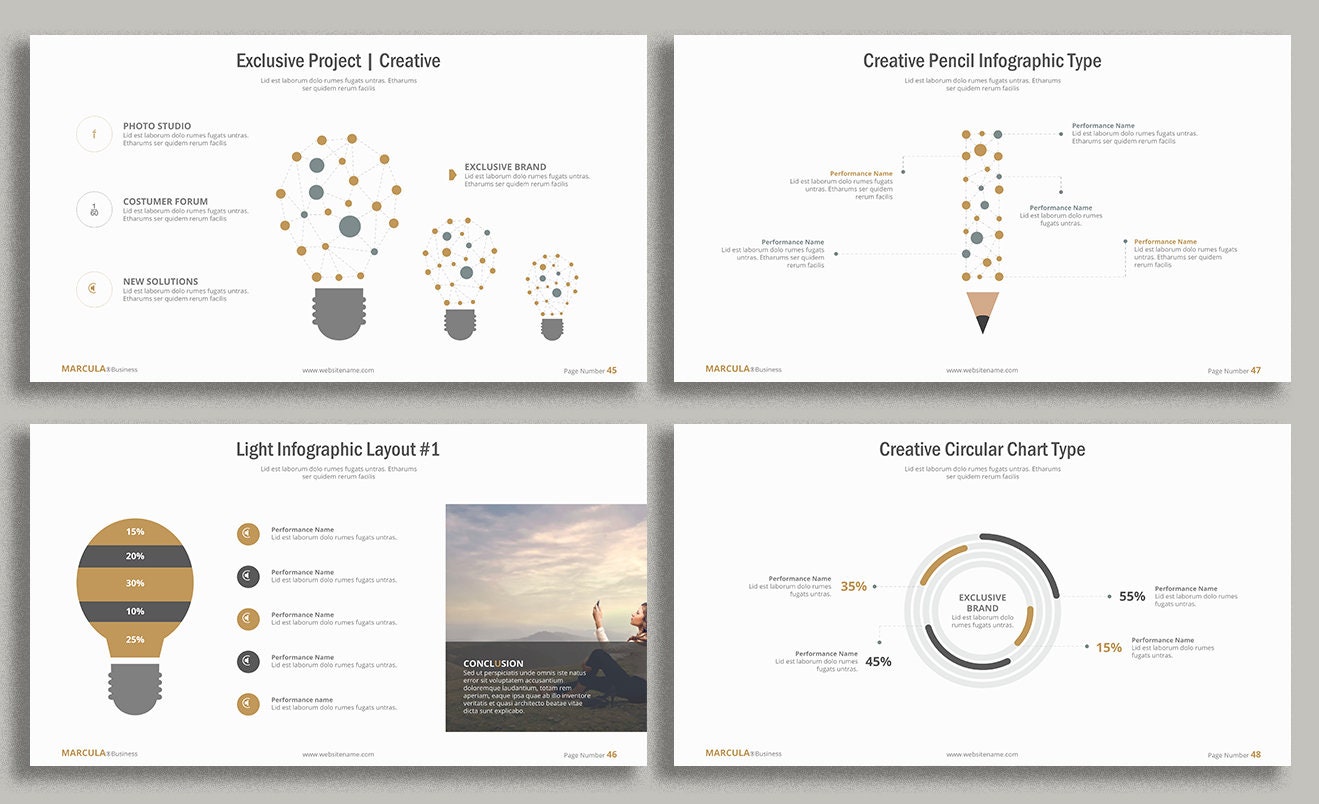 Moderne und kreative Stil PowerPoint Präsentation Vorlage | Etsy