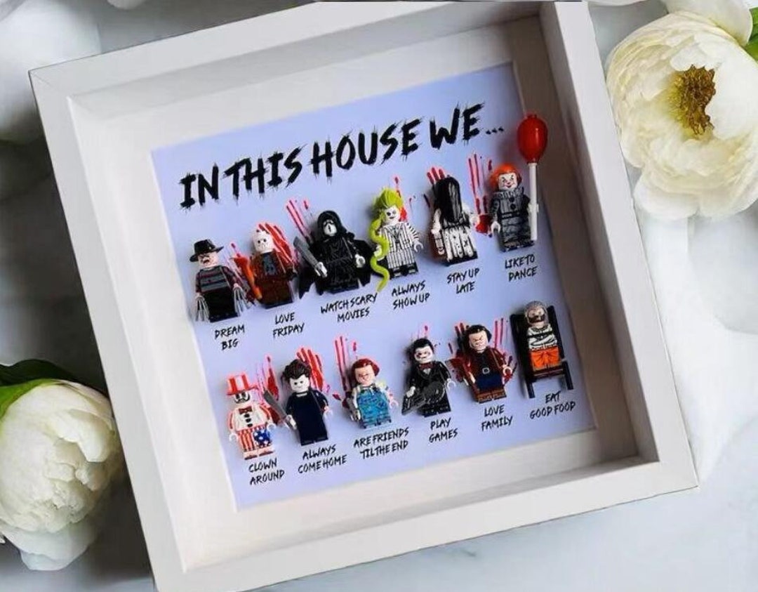 In This House We Horror Gift Frame Halloween Scary Movie Personalised ...
