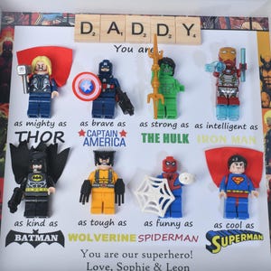 Personalized Father's Day Photo Frame, You Are My Superhero, Gift for ...