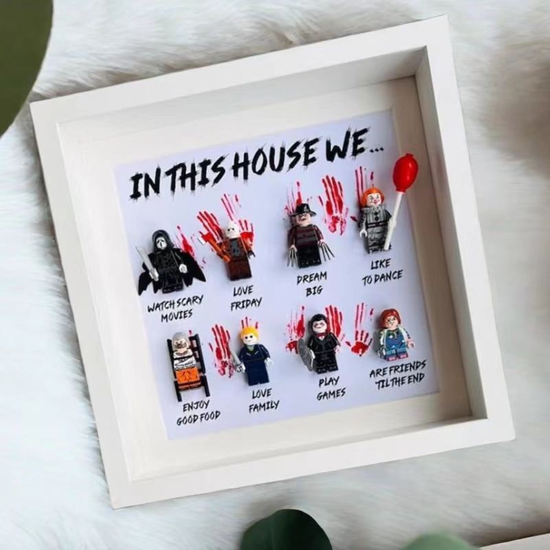 In This House We Horror Gift Frame handmadehalloween Scary Movie ...