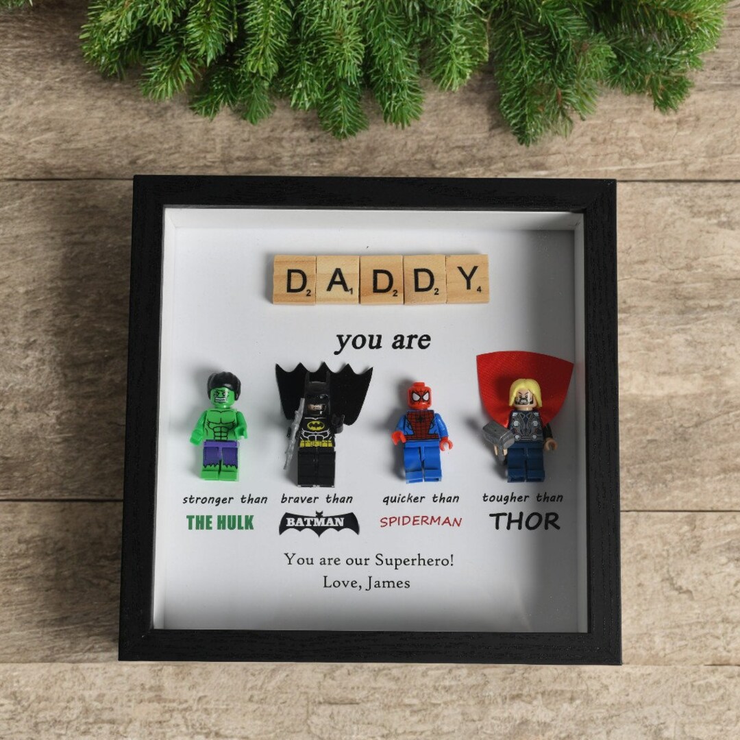 Personalized Father's Day Photo Frame, You Are My Superhero, Gift for ...