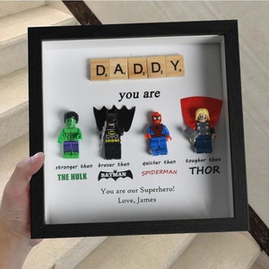 Personalized Father's Day Photo Frame, You Are My Superhero, Gift for ...