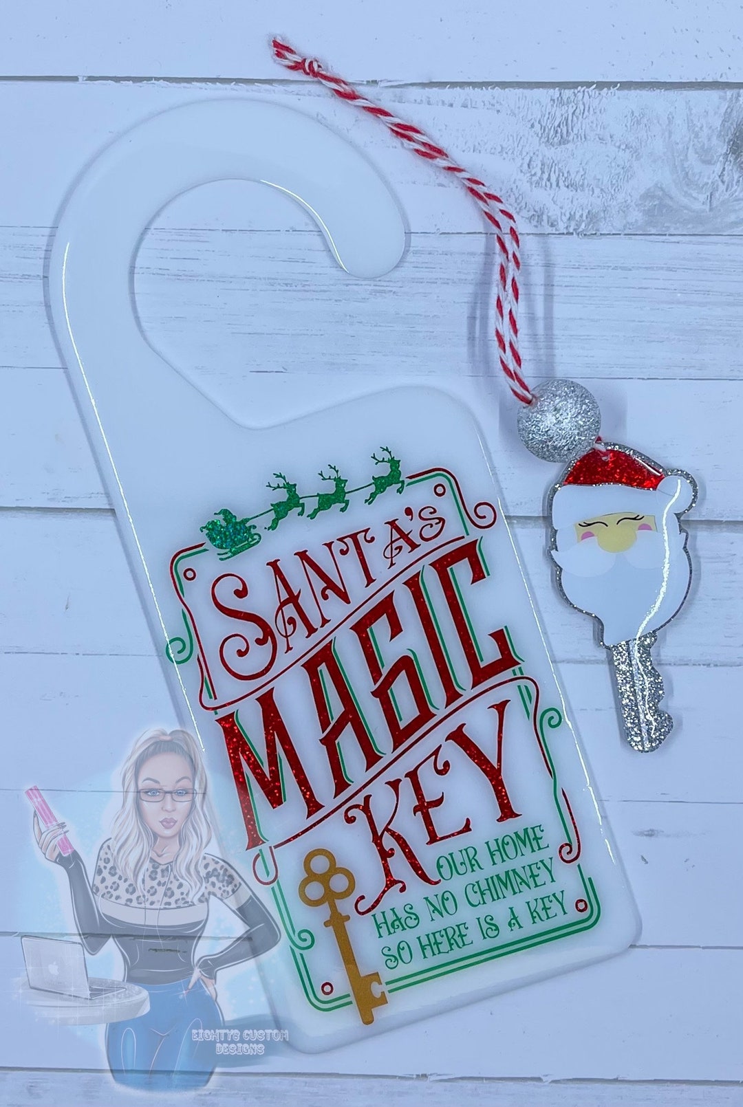 Santa's Magic Key and Door Hanger Christmas Decor Kids Holiday Ideas ...