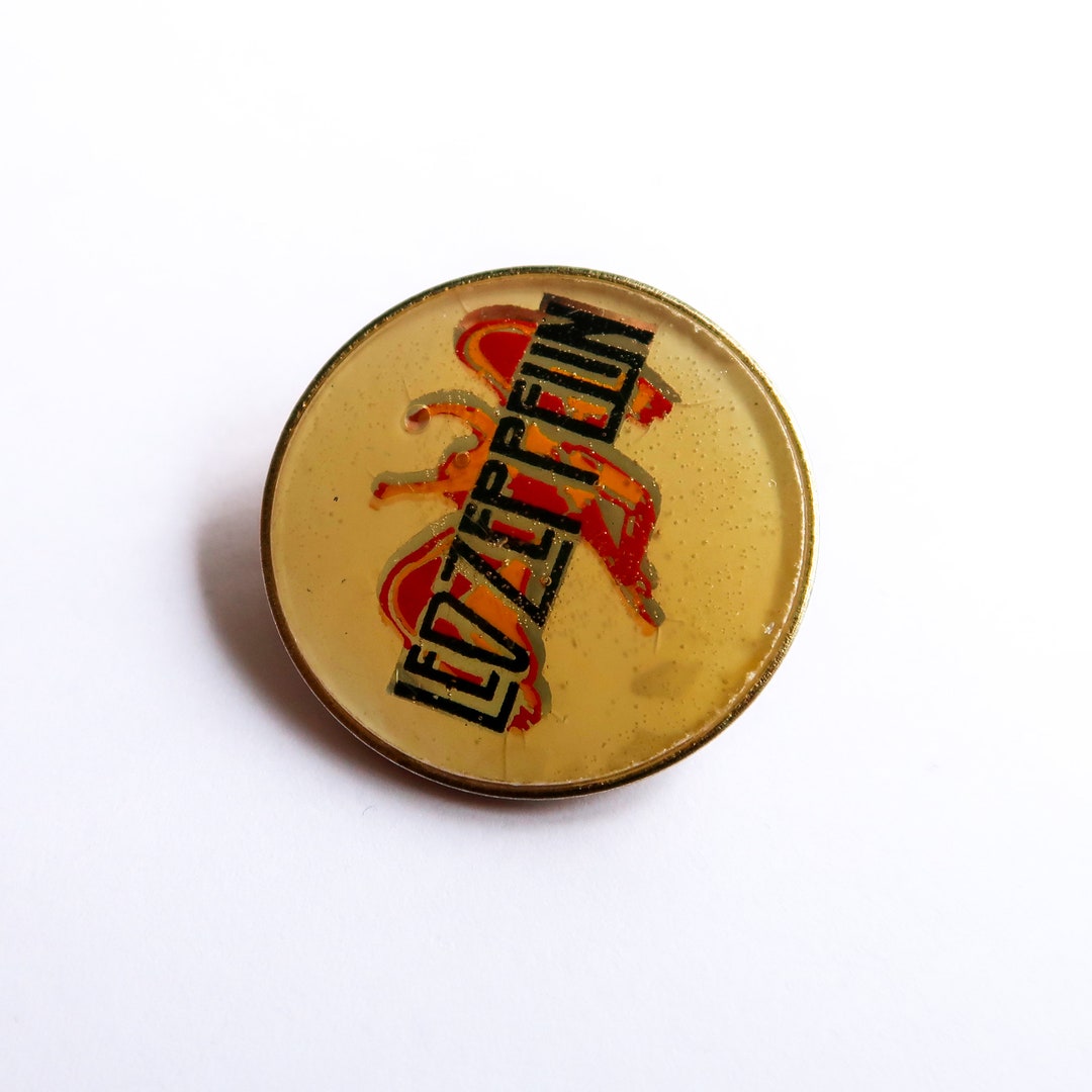 LED ZEPPELIN Vintage Enamel Pin Rock Music Pinback - Etsy