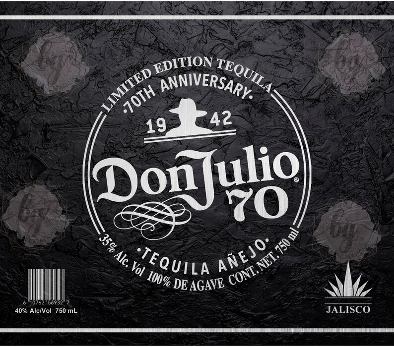 Don Julio Tequila 70, Template for 20oz Straight SKINNY TUMBLER ...