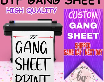 DTF Gang Sheet Prints | DTF Transfers | Direct to Film Transfer, Personalized Heat Print, Bulk ...