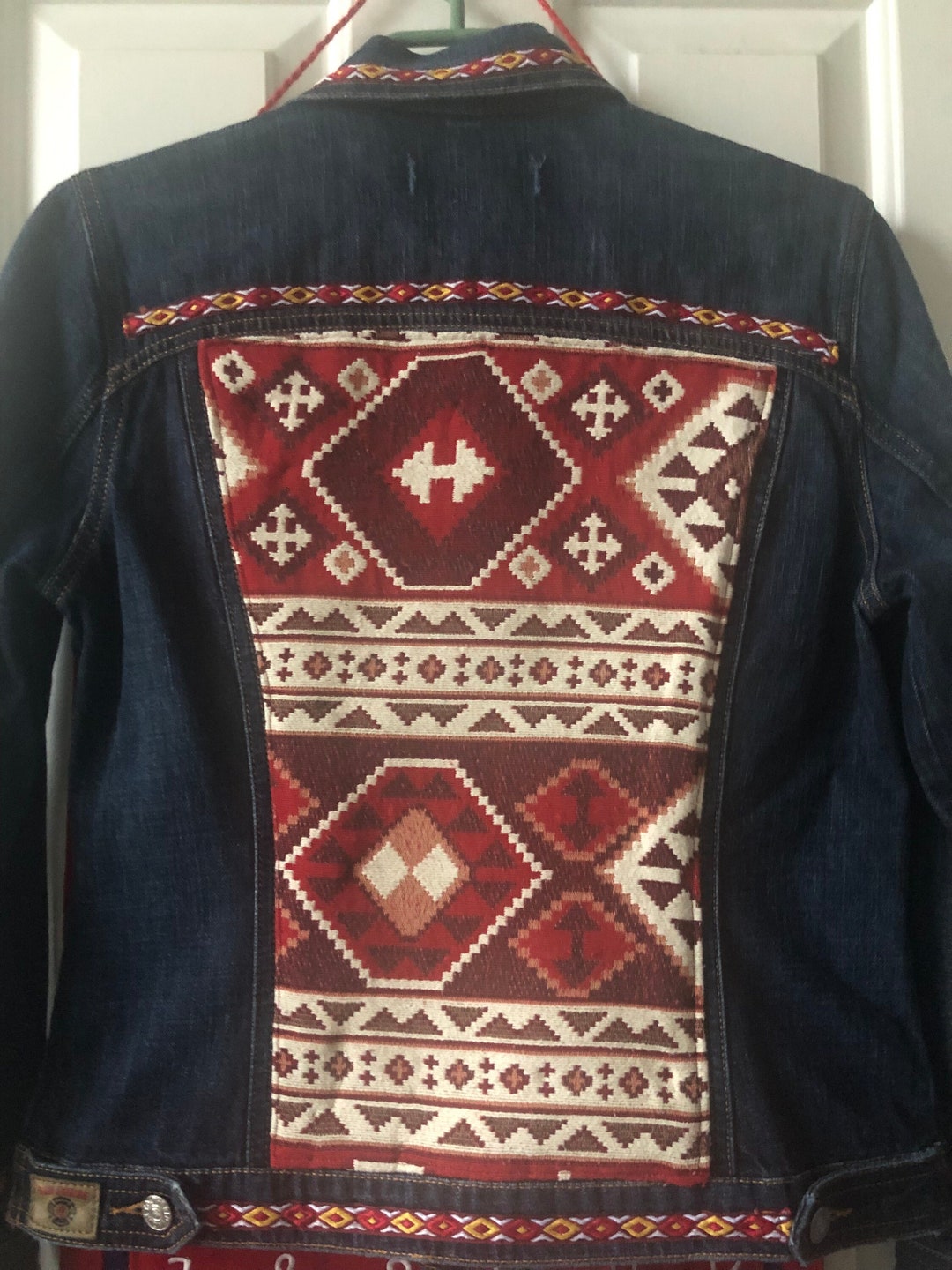 Red Engine Vintage Jean Jacket - Etsy