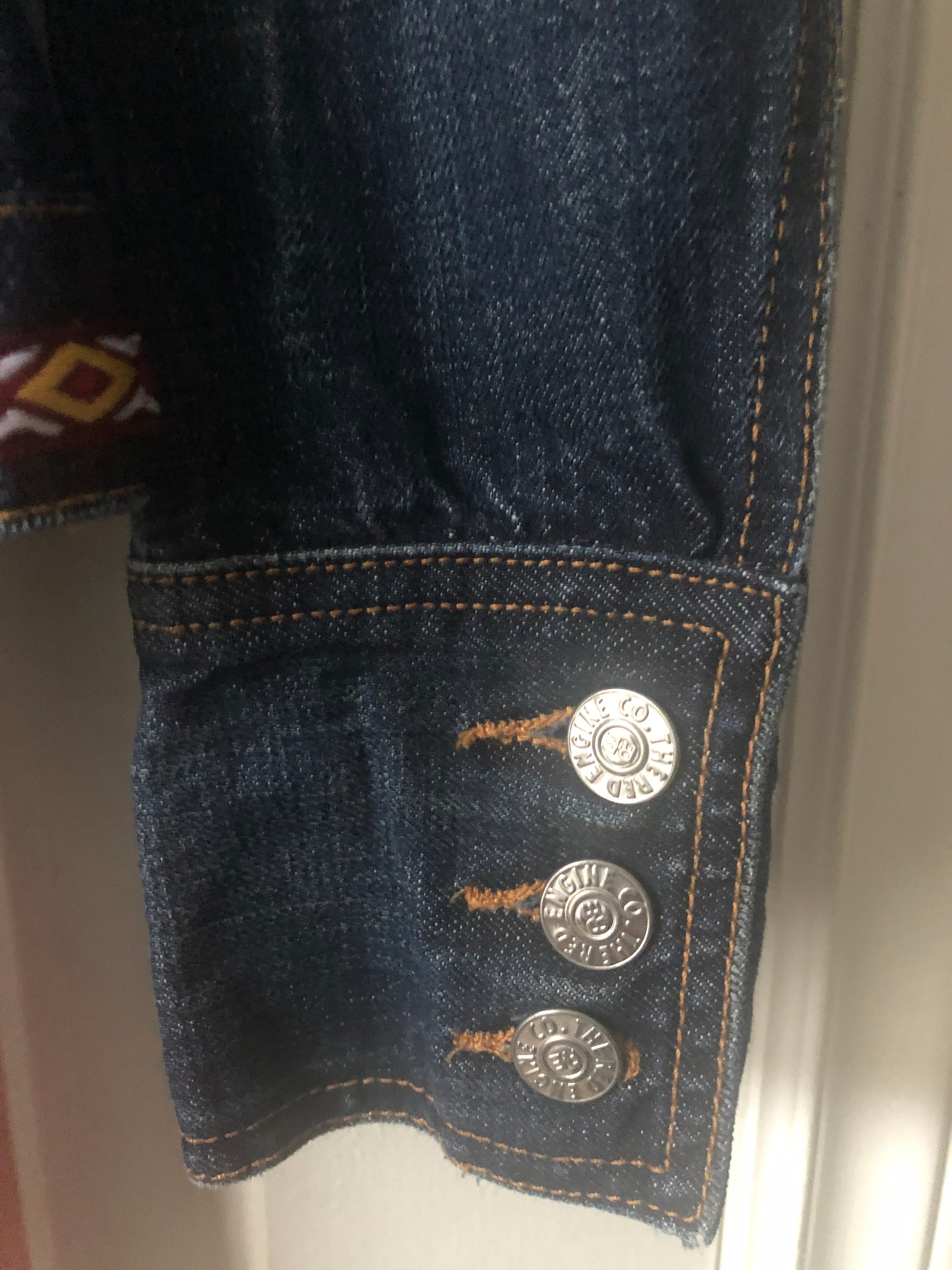 Red Engine Vintage Jean Jacket - Etsy