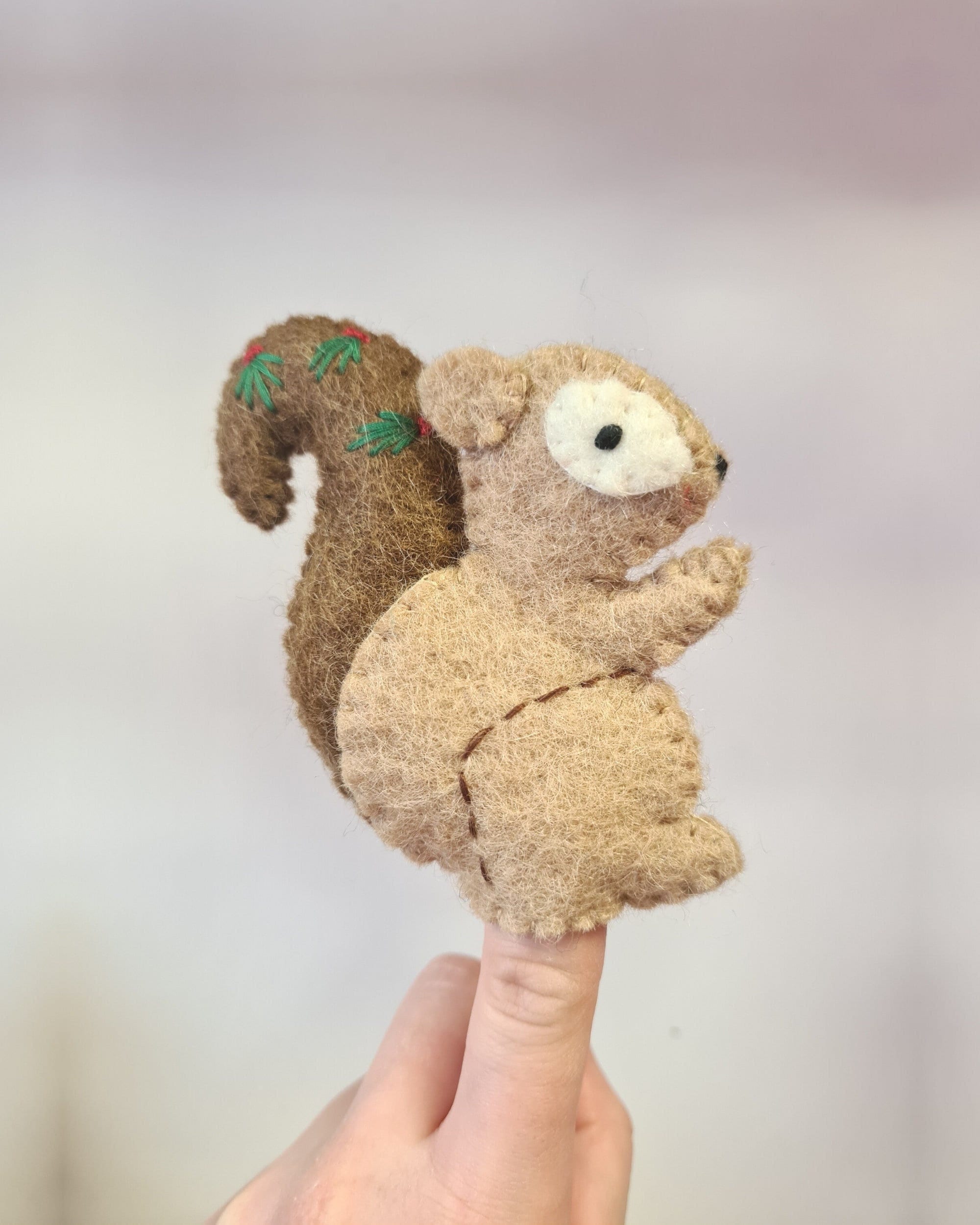 Squirrel Finger Puppet Kids Storytelling Toy Lovely Unisex - Etsy