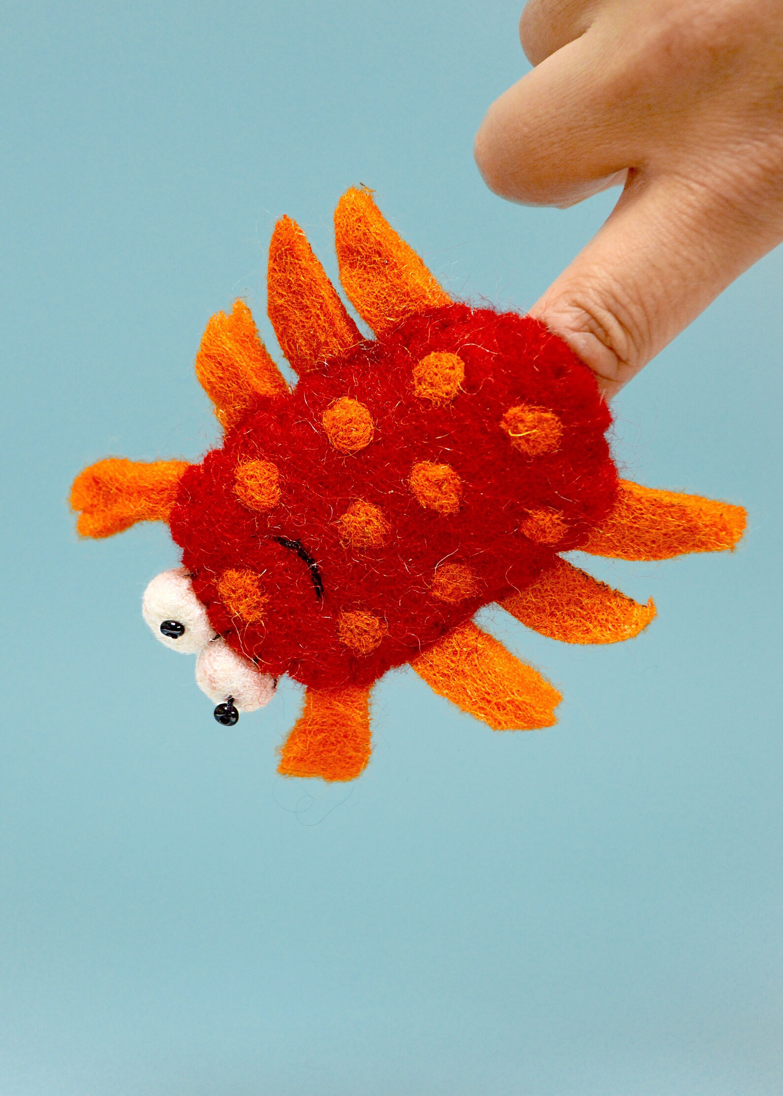 Crab Finger Puppet • Handmade Cute Felt Toy • Teach Kids About the ...
