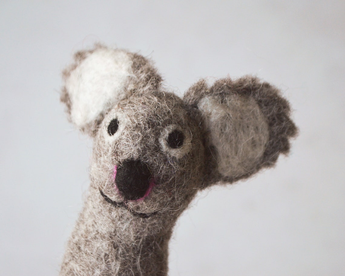 Koala Bear Finger Puppet • Handmade Cute Felt Toy • Kids Unisex ...