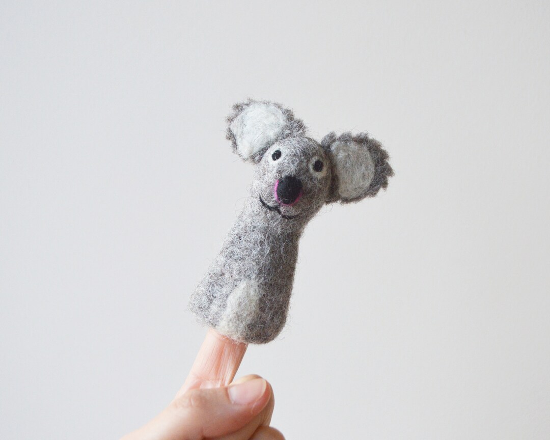 Koala Bear Finger Puppet • Handmade Cute Felt Toy • Kids Unisex ...