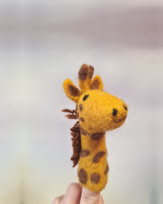 Giraffe Finger Puppet Kids Storytelling Toy Lovely Unisex | Etsy