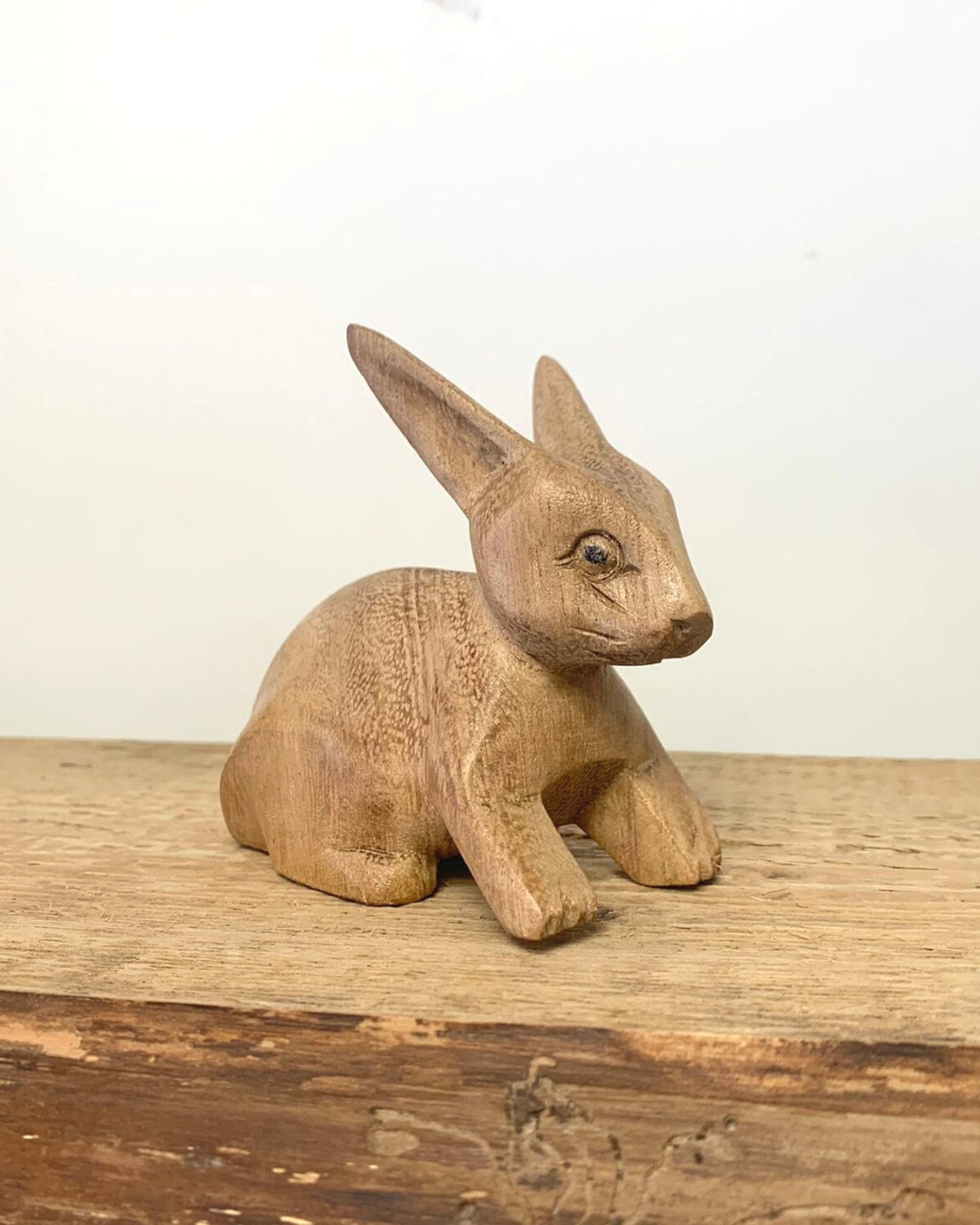 Carved Wooden Rabbit • Handmade in Bali • Lovely Gift • Home Decor - Etsy