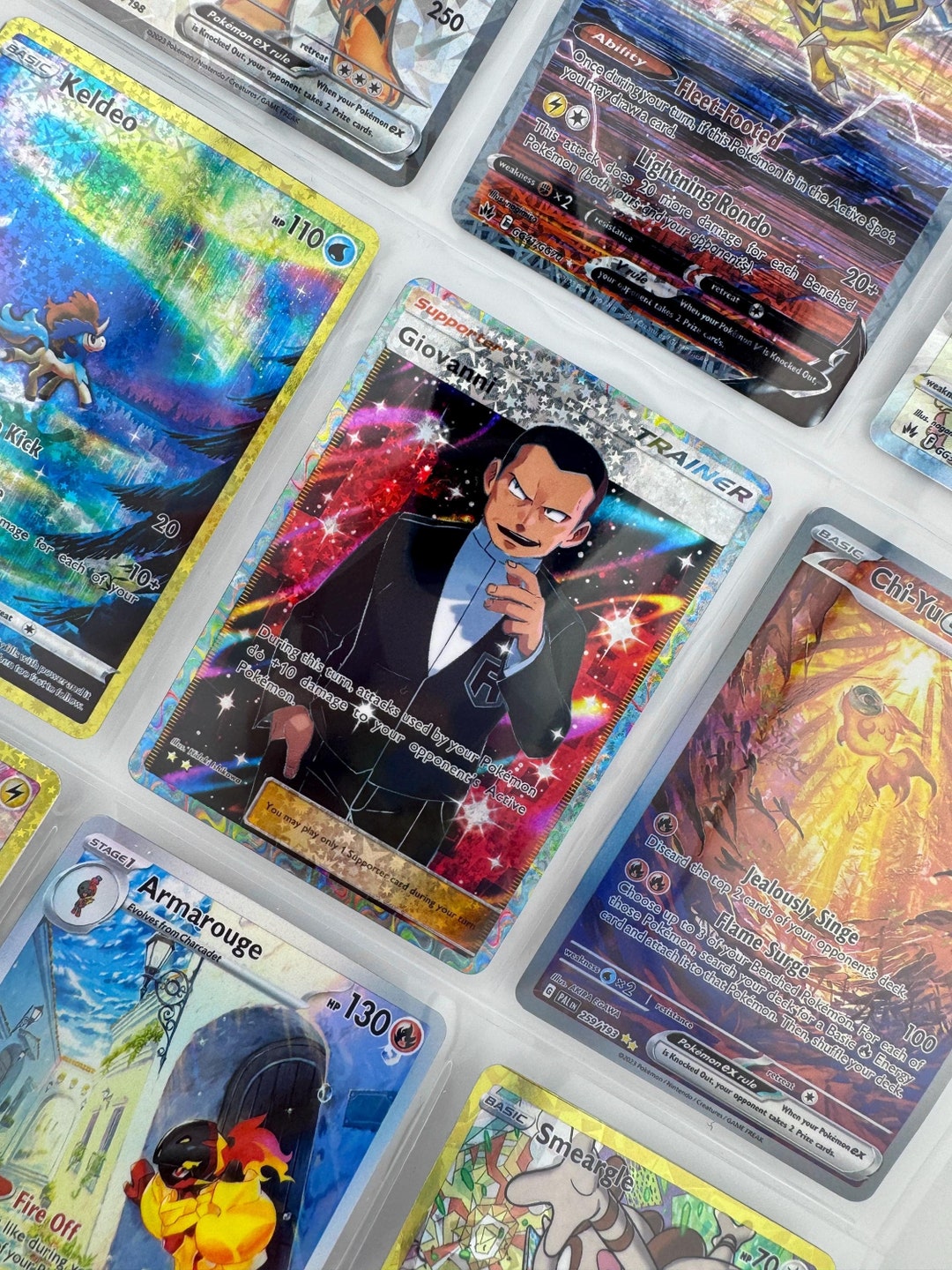 Unofficial Giovanni TCG Pocket Full Art Plastic Picture Binder Page ...