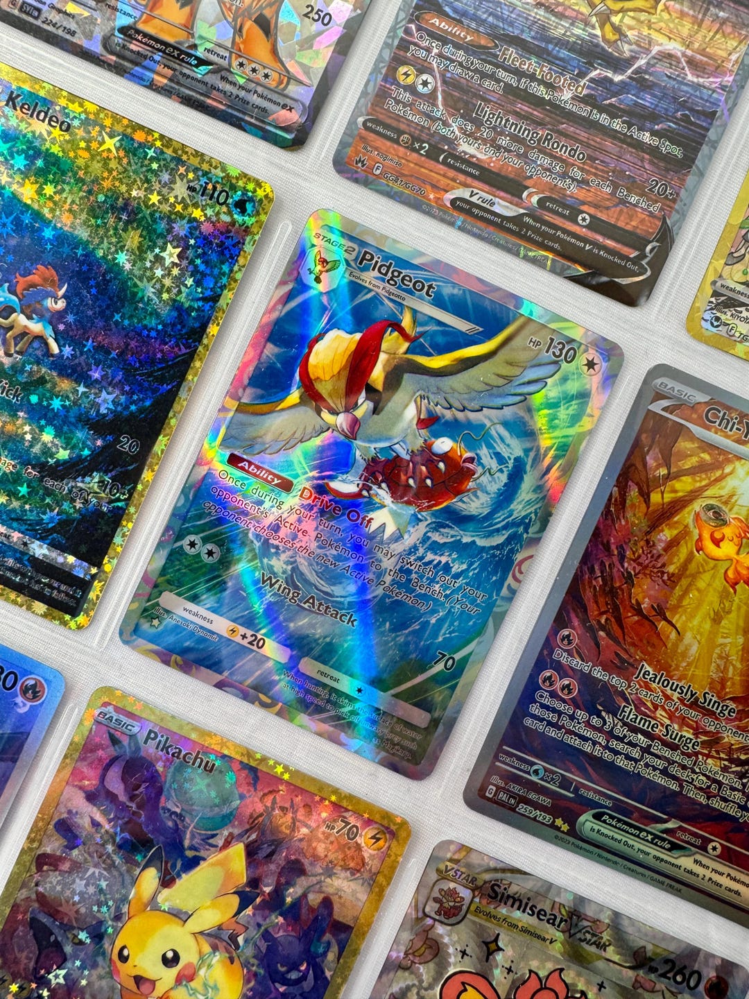 Unofficial Pidgeot TCG Pocket Full Art Plastic Picture Binder Page ...