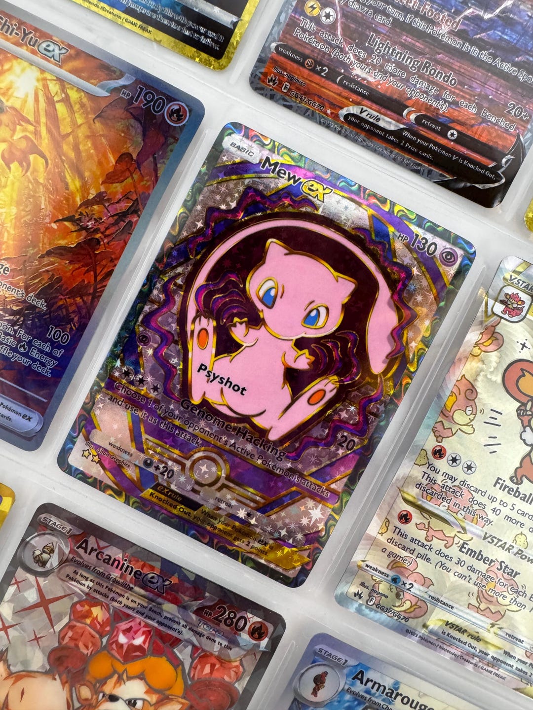 Unofficial Mew Ex Pocket Hand Made Custom Holo Plastic Picture Display ...
