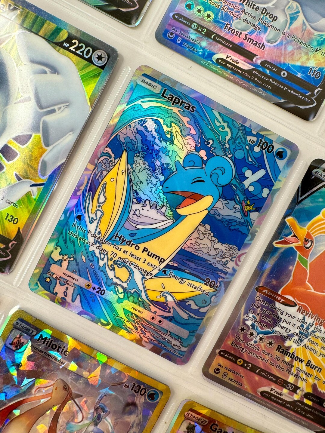 Unofficial Lapras TCG Pocket Plastic Picture Binder Page Insert ...