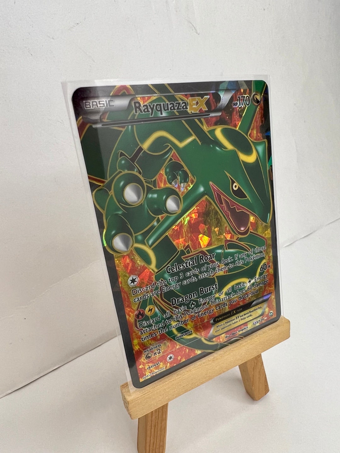 Unofficial Rayquaza Sudomon Full Card Holo Foil Dramatization Binder ...