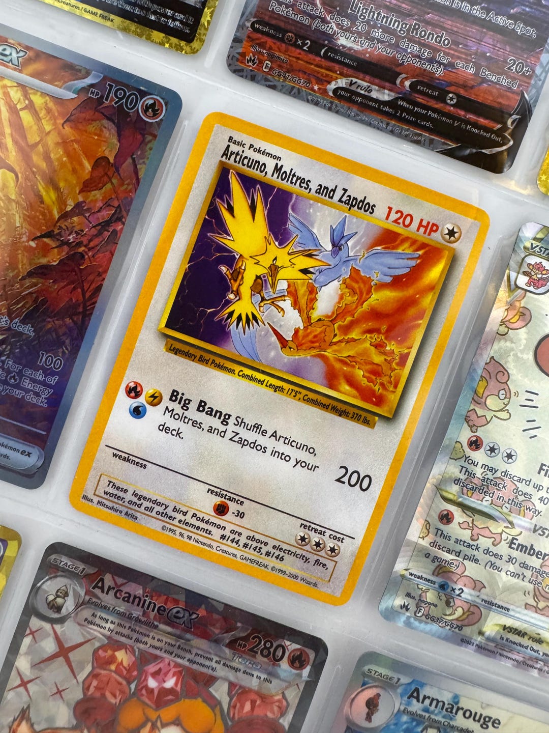 Unofficial Articuno Moltres Zapdos 2000 Promo Hand Made Custom Nonholo ...