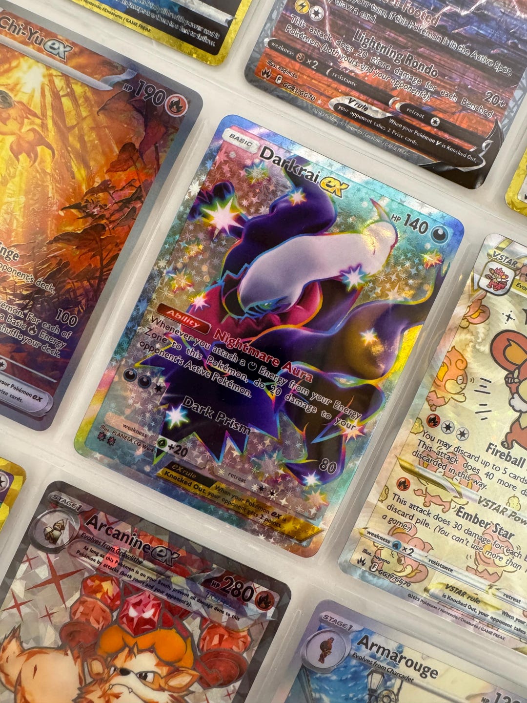 Unofficial Shiny Darkrai Ex Pocket Hand Made Custom Holo Plastic ...