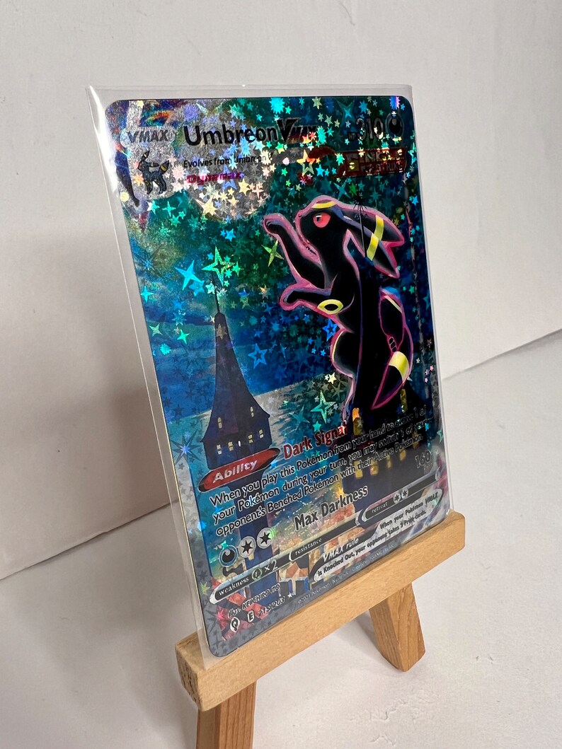 Unofficial Artist Made Umbreon VMAX 215/203 Sudomon Full Card Holo Foil ...