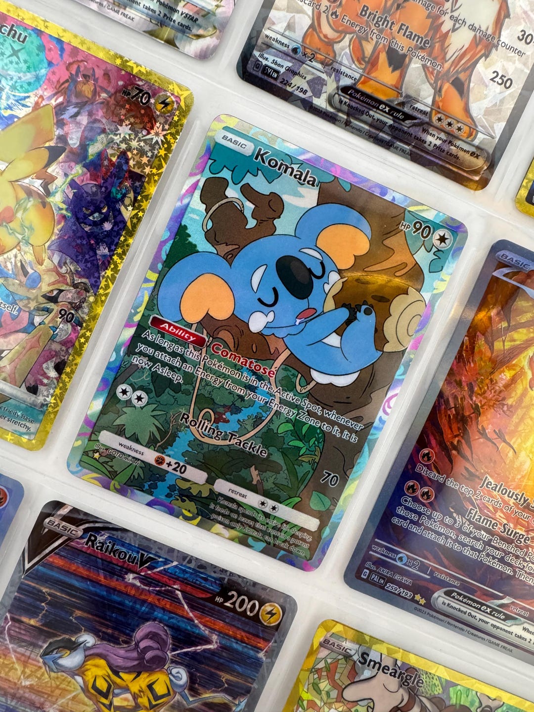 Unofficial Komala TCG Pocket Full Art Plastic Picture Binder Page ...