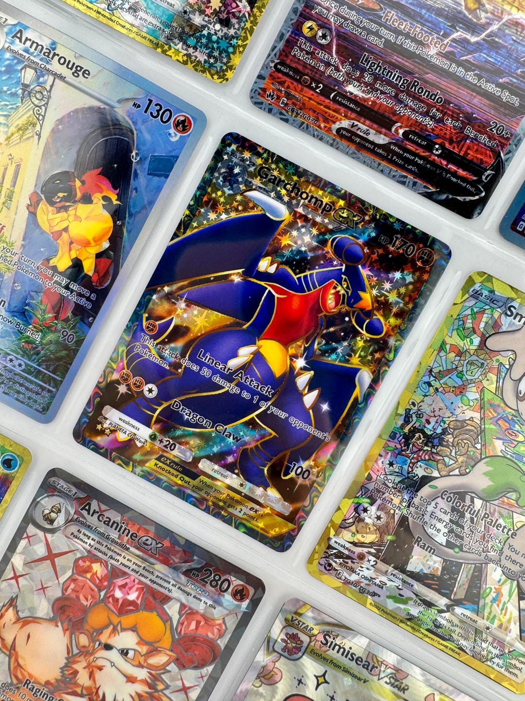 Unofficial Garchomp Ex Full Art Plastic Picture Binder Page Insert ...