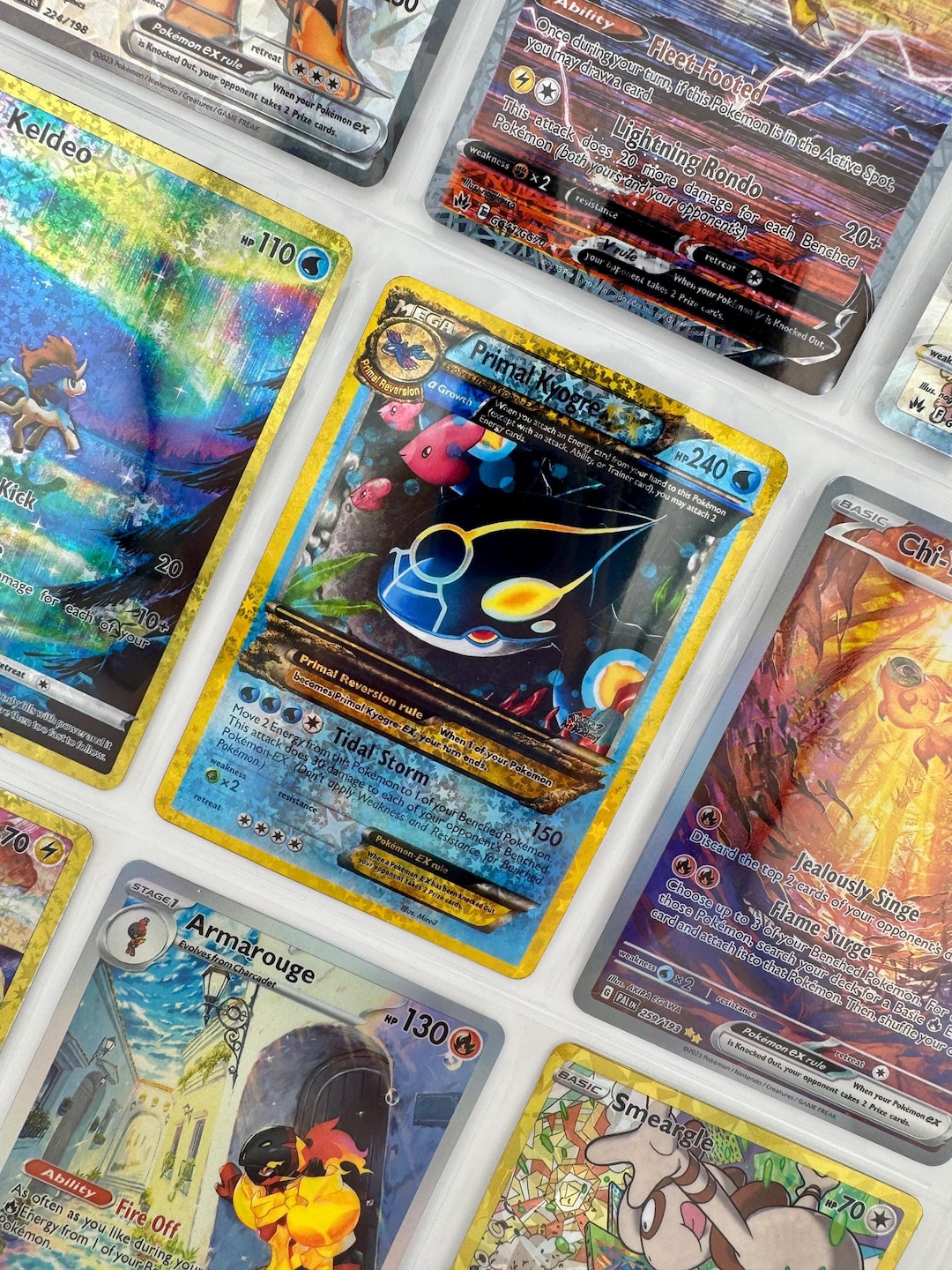 Unofficial Primal Kyogre Ex Art Academy Hand Made Custom Holo Plastic ...