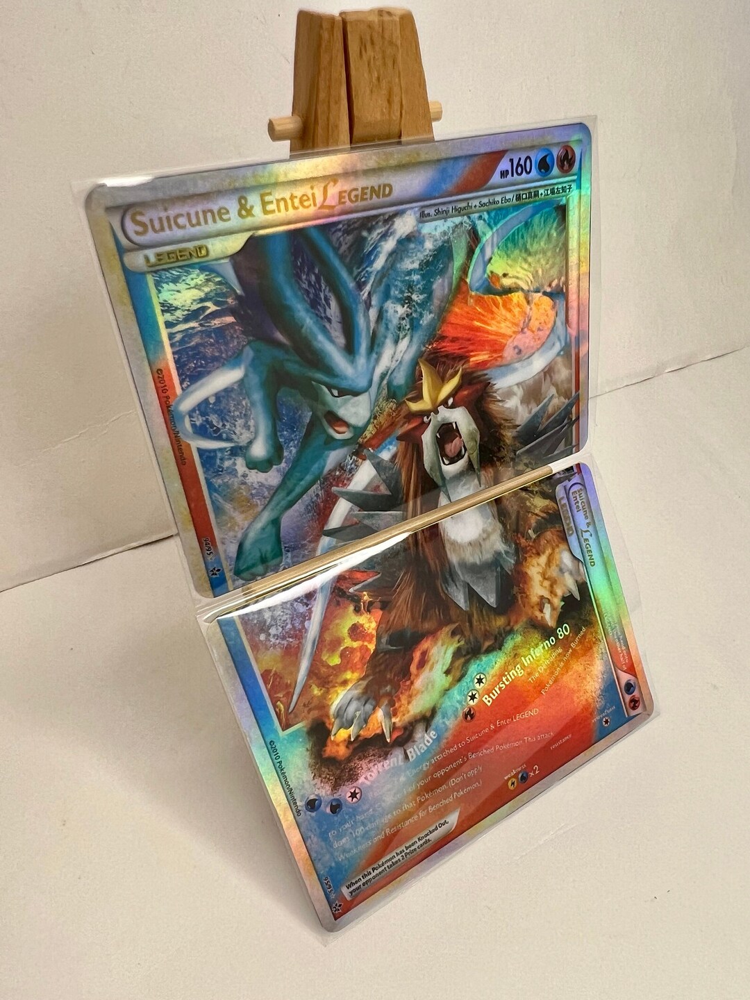 Unofficial Artist Made Suicune Entei Legend Sudomon Full Card Holo Foil ...