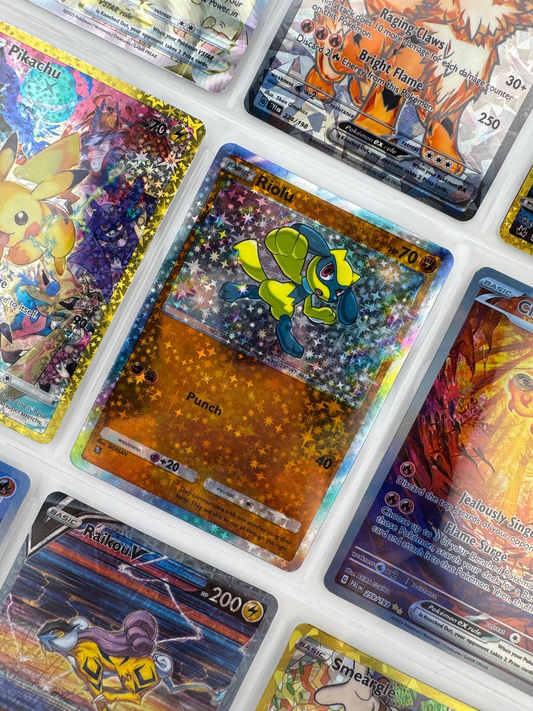 Unofficial Shiny Riolu TCG Pocket Full Art Plastic Picture Binder Page ...
