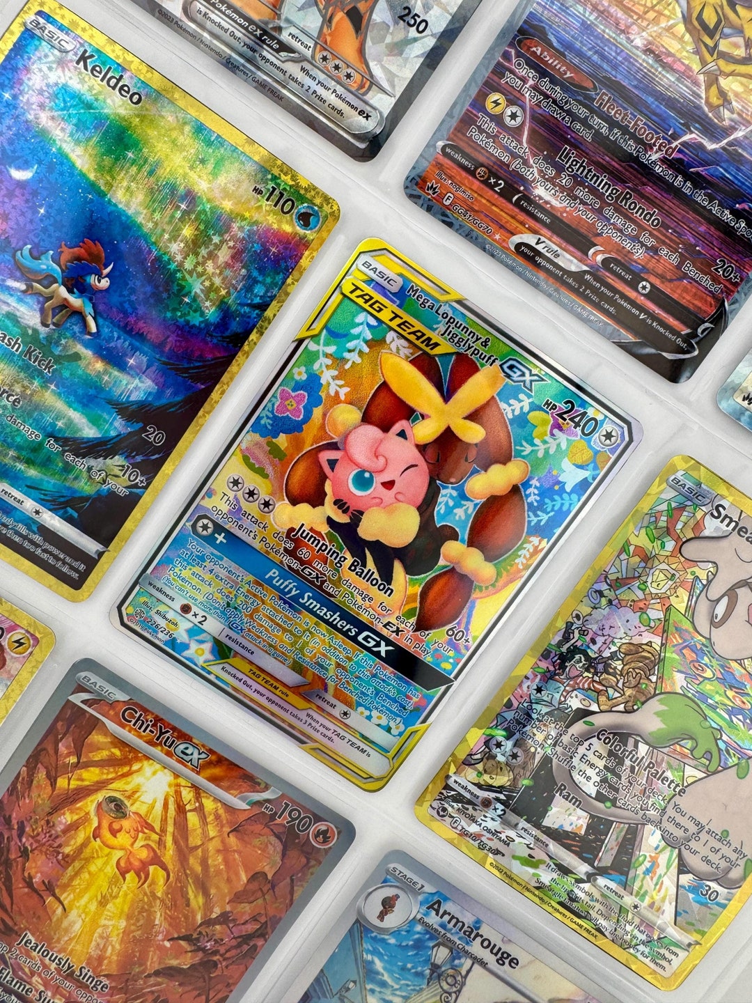 Unofficial Mega Lopunny Jigglypuff GX 226/236 Plastic Picture Binder ...