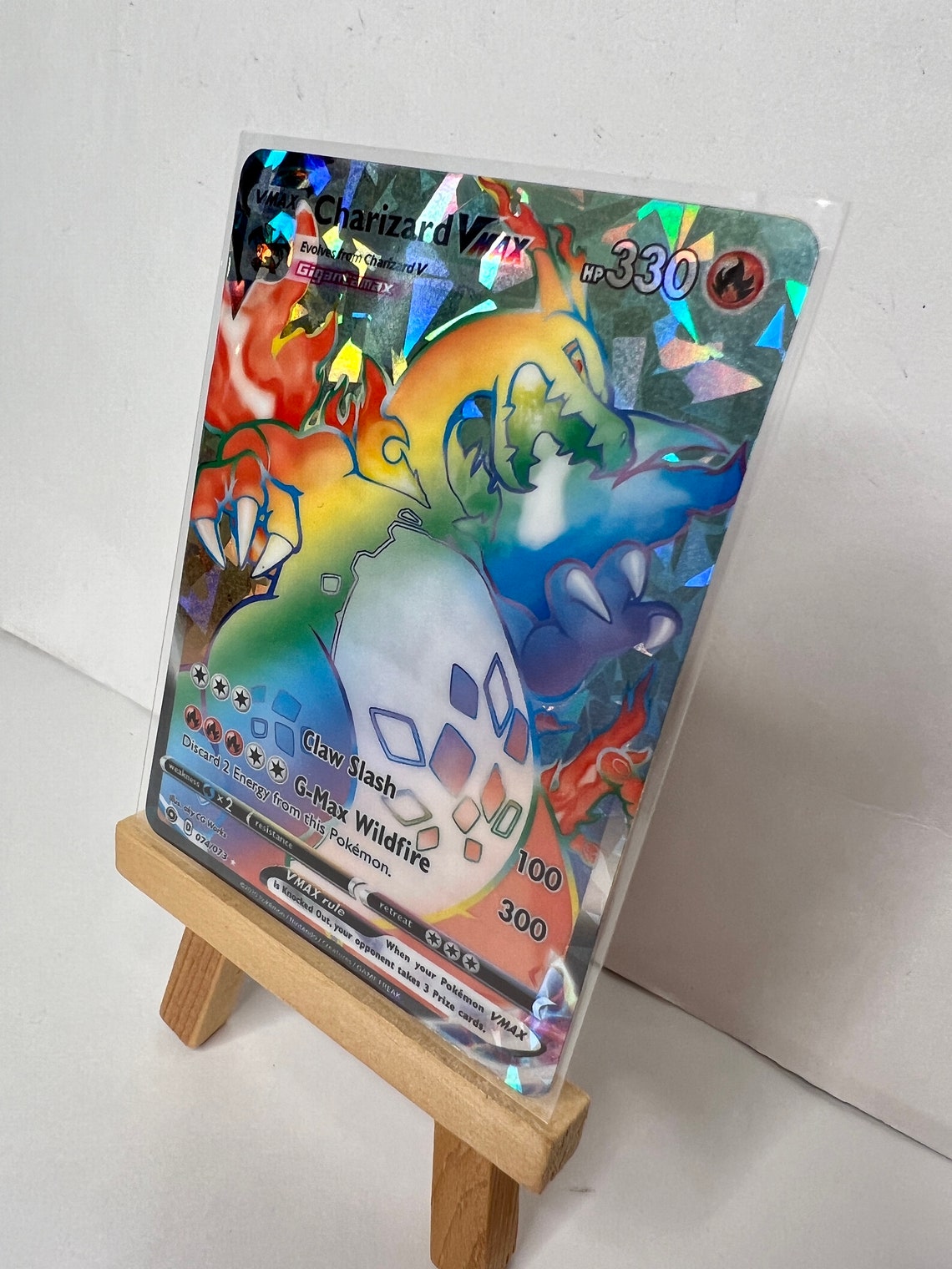 Unofficial Artist Made Charizard VMAX 074/073 Rainbow Rainbow - Etsy
