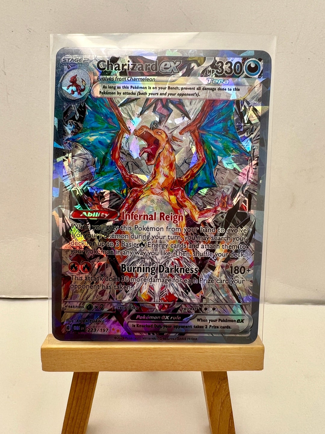 Unofficial Artist Made Charizard EX 223/197 Obsidian Flames Sudomon ...