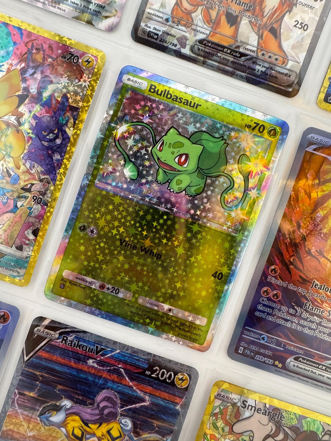 Unofficial Shiny Bulbasaur Pocket Hand Made Custom Holo Plastic Picture ...