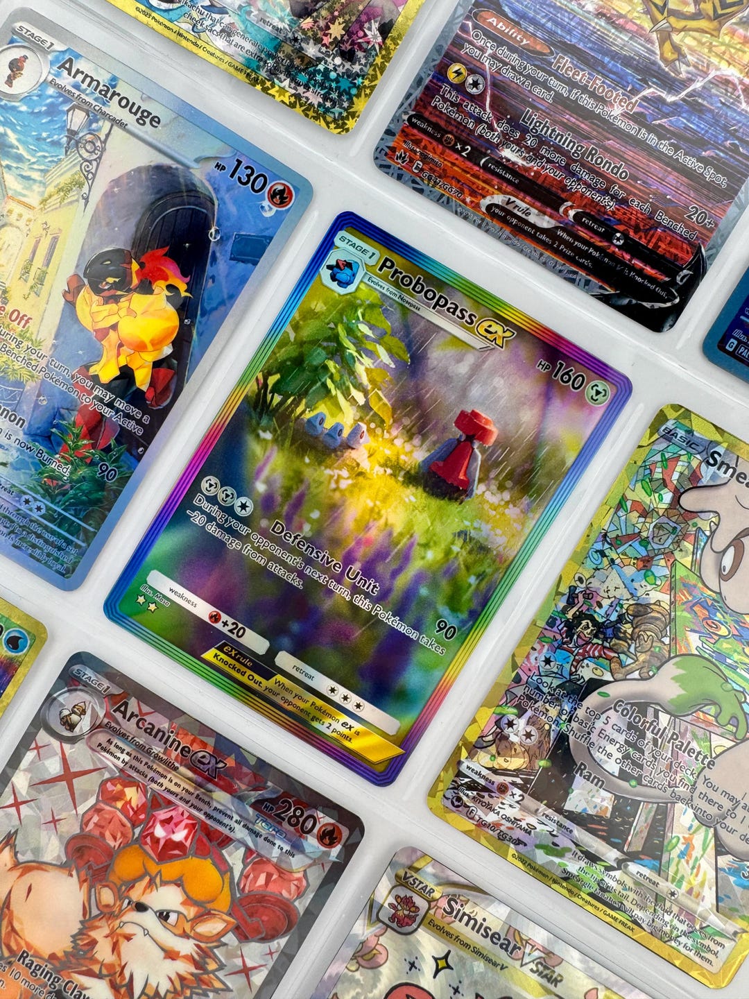 Unofficial Probopass Ex Rainbow TCG Pocket Full Art Plastic Picture ...