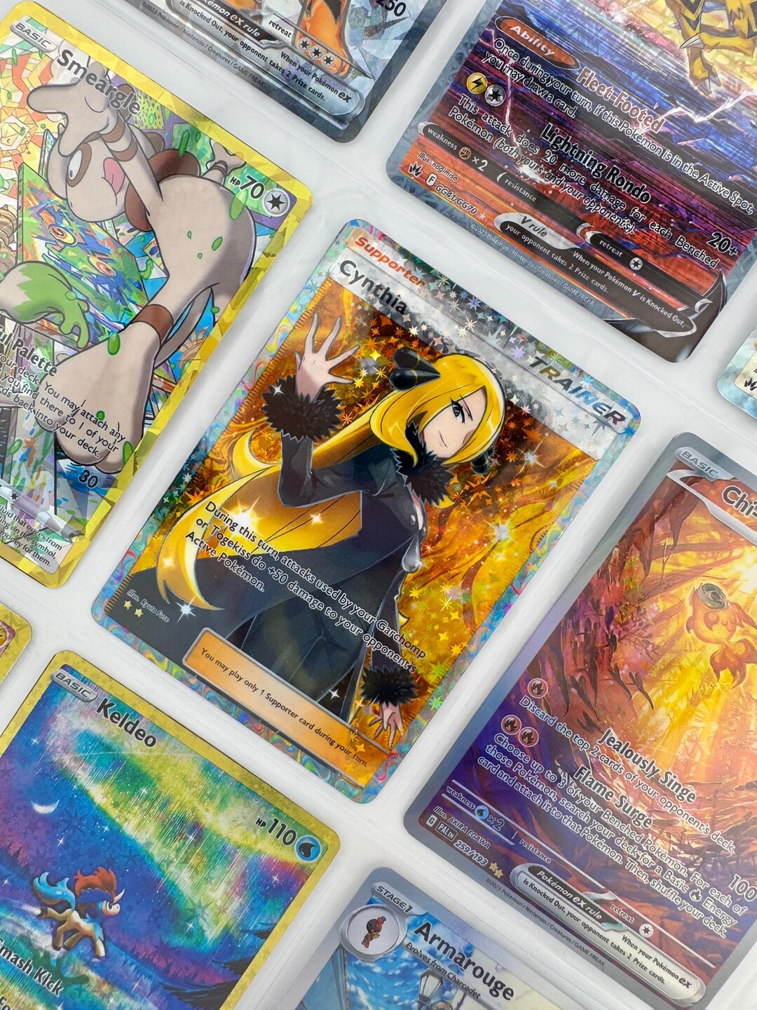 Unofficial Cynthia Trainer TCG Pocket Full Art Plastic Picture Binder ...