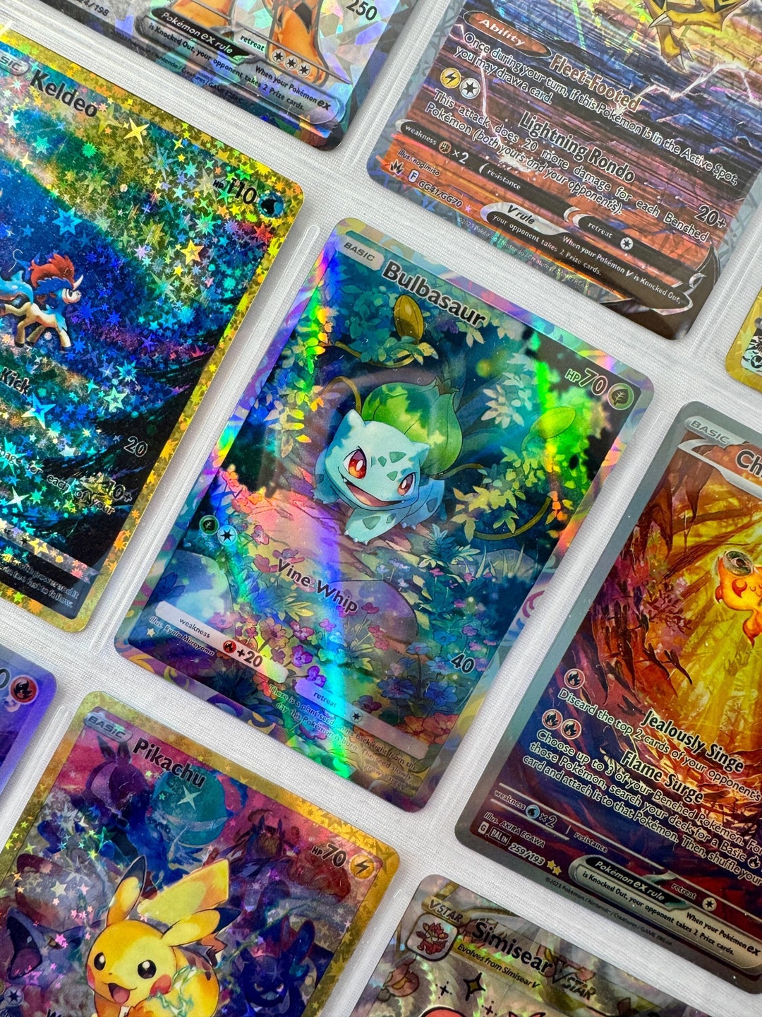 Unofficial Bulbasaur TCG Pocket Full Art Plastic Picture Binder Page ...