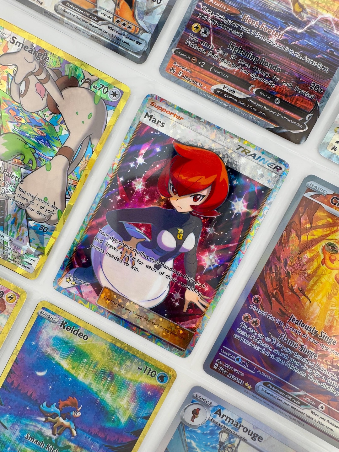 Unofficial Mars Trainer Full Art TCG Pocket Plastic Picture Binder Page ...