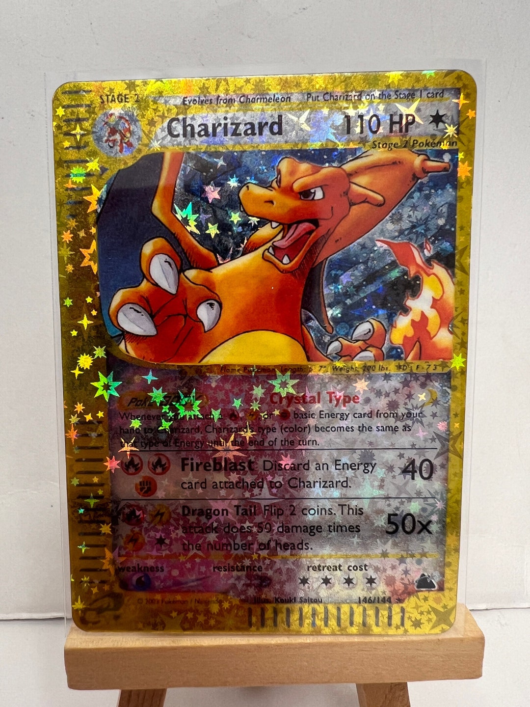 Charizard 146/144 Skyridge Unofficial Artist Made Sudomon Holo - Etsy